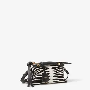 Fendi By The Way Soft Mini Tiger-print Cavallino Leather Bag - [black]